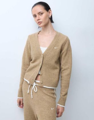 Nike Strickjacke in Braun