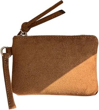 Generic Mini sac de rangement pu portefeuille de longe souple mini sac à main pour femmes (marron)