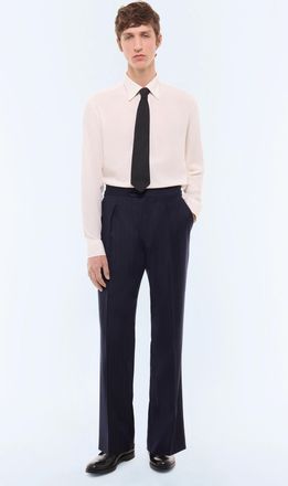 Fursac Pantalon de costume &agrave; rayures en laine - Taille 36 - Homme