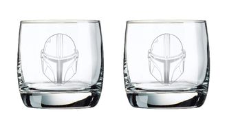 Star Wars The Mandalorian Glass Set - 10 oz Capacity - Classic Design - Heavy Base