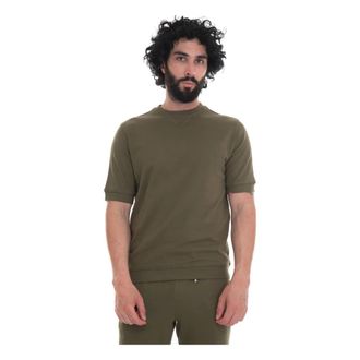 Hindustrie Kurzarm Crewneck Sweatshirt Jersey Stoff - - Tops - Herren - Gr&uuml;n - XL