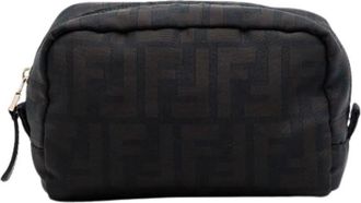 Fendi Pochette en toile Pre-owned - Femme - Pre-owned - Brun - Taille: ONE Size