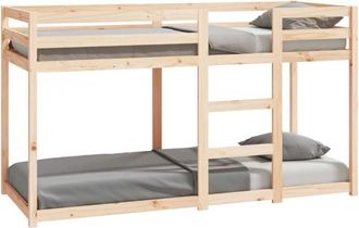 vidaXL Etagenbett 75x190 cm Massivholz Kiefer Vidaxl