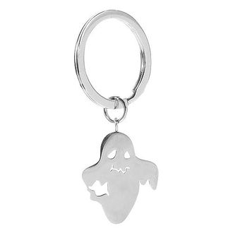 Pretyzoom Porte-cl&eacute;s Fant&ocirc;me Mignon En M&eacute;tal Pendentif En Acier Inoxydable D&eacute;coration Suspendue Pour Paquet &agrave; Dos Accessoires &Eacute;tudiants