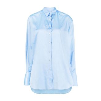 Finamore Klare Blaue Napoli Hemden - - Blouses & Shirts - Damen - Blau - L