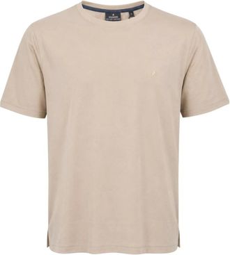 Ragman Homme, Tops, Beige, Taille: 2XL T-shirt uni &agrave; col rond