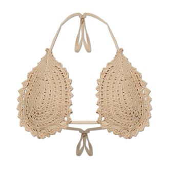 The Attico Il Primo Bagno Bikini Top - - Swimwear - Damen - Beige - S