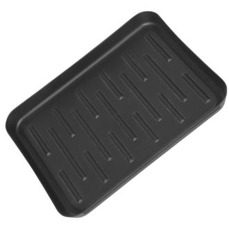 BESPORTBLE GARVALON Kunststoff Stiefelablage Schuhablage f&uuml;r Innen und Au&szlig;en Multifunktionales Schuh und Aufbewahrungstablett in Schwarz Leicht zu Reinigen rutsc