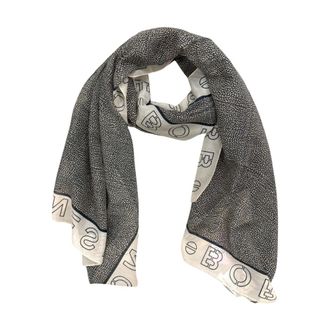 Borbonese Femme, Accessoires, Multicolore, Taille: ONE Size Sciarpa Op Logo Outline