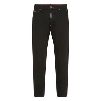 Philipp Plein Homme, Jeans, Noir, Taille: W29 Pantalon en denim Detroit Fit Hexagon