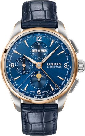 Union Glash&uuml;tte/SA. Belisar Chronograph Mond Phase Herrenuhr D907.425.46.047.01