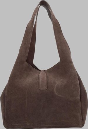 Hogan Womens Leather Shoulder Bag Trend Brown