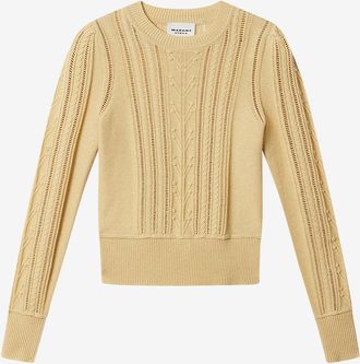 Isabel Marant Pull Kalyn - Femme - Jaune Clair - Taille 34 - Marant &Eacute;toile