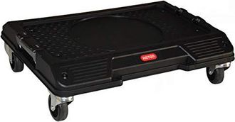 Keter | Plateau &agrave; roulettes Connect, Noir, System, 55,7x43,7x16,4 cm