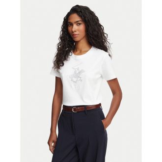 Beverly Hills Polo Club T-Shirt L1608-HR Wei&szlig; Regular Fit