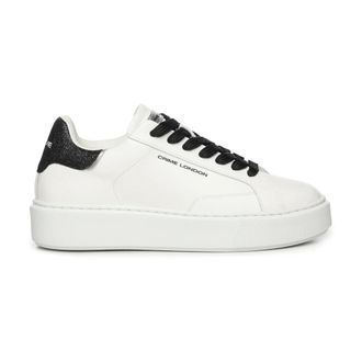 Crime London Wei&szlig;e Ledersneakers mit Extra Leichter Sohle - - Shoes - Damen - Wei&szlig; - 41 EU