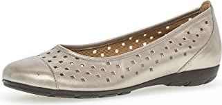 Gabor Femme Ballerines, Dame Ballerines Classiques,Chaussures de Loisir,Ballerines,Chaussures dété,Slip-on,Beige (Mutaro),38.5 EU / 5.5 UK