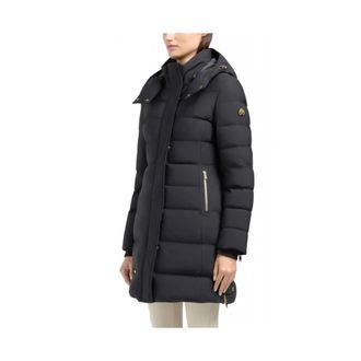 Moose Knuckles Gold Series Nyluxe Watershed Shearling Trim Parka - - Jackets - Damen - Schwarzk - M