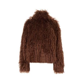 H2O Femme, Vestes, Brun, Taille: 40 FR Veste en fausse fourrure