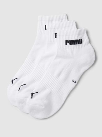 Puma Sneakersocken mit Label-Print im 3er-Pack