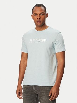 Calvin Klein Jeans T-Shirt SS 30s EU LV04RG800G Blau Regular Fit