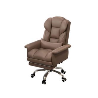 Generic Ergonomischer B&uuml;rostuhl, Computerstuhl Mit Hoher R&uuml;ckenlehne Und Fu&szlig;st&uuml;tze, Kann 100 Kg Tragen, Sanfte Bewegung, Geeignet for Das Heimb&uuml;ro(Color2)