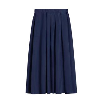 Max Mara Femme, Jupes, Bleu, Taille: 34 FR Wkdformica Pleated Taffeta Skirt