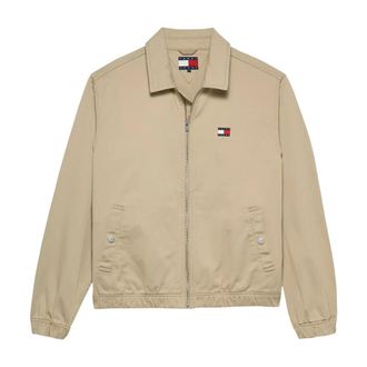 Tommy Jeans Essentials Flag Jacke - - Jackets - Herren - Beige - M