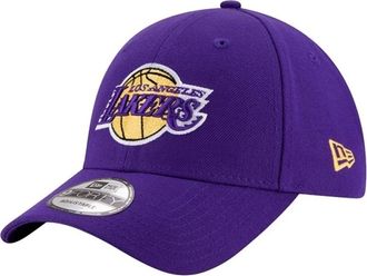 New Era Homme, Accessoires, Violet, Taille: ONE Size Casquette Violette Lakers Logo Brod&eacute;
