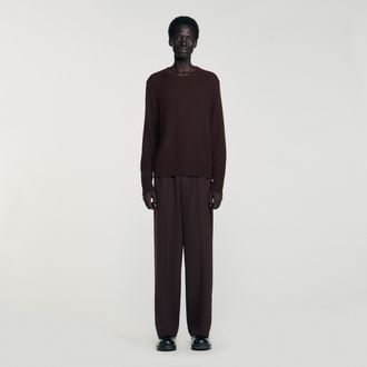 Sandro Pull en maille point de riz