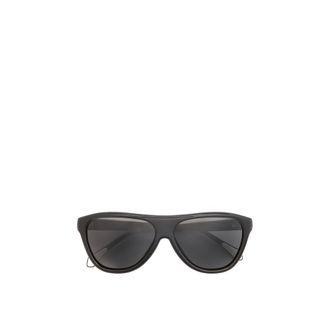 Moncler Moncler Incline Pilot Sunglasses, Unisex, Black, Size: 59