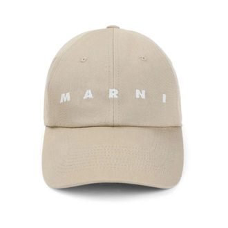 Marni Femme, Accessoires, Gris, Taille: M Casquette de baseball avec logo brod&eacute;