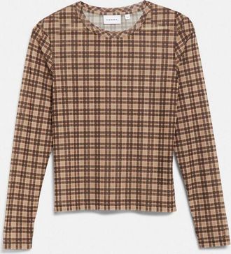 Comma Langarmshirt T-Shirt Longsleeve aus Mesh
