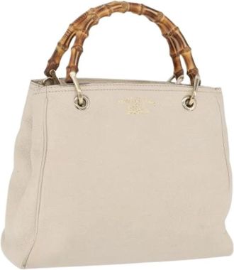 Gucci Sac &agrave; main vintage Pre-owned - Femme - Pre-owned - Blanc - Taille: ONE Size