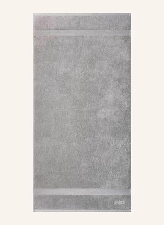 HUGO BOSS Duschtuch Loft silber