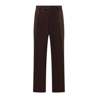 HUGO BOSS Homme, Pantalons, Brun, Taille: S Pantalon Pliss&eacute; en Coton