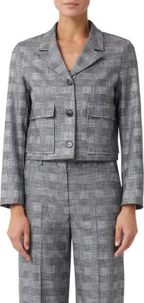 Comma Kurze Blazerjacke mit aufgesetzten Taschen