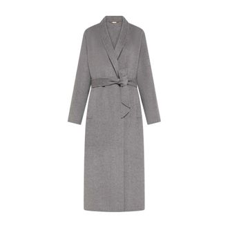 Seventy Cappotto Double Misto Cashmere Handmade - - Coats - Damen - Grau - XS