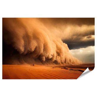 Islandburner XXL Bild Poster Wüstenlandschaft Sandsturm Design Premium Bilder Fotodruck