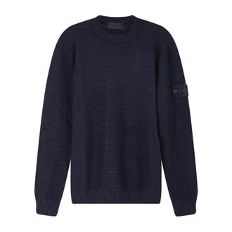 Stone Island Round-Neck Strickwaren - - Knitwear - Herren - Blau - M