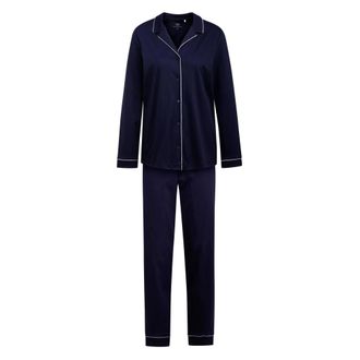 CALIDA Pyjama mit Knopfleiste - - Nightwear & Lounge - Damen - Blau - S