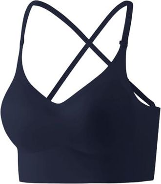 Generic Soutien Gorge Invisible Soutien Gorge sans Armature Brassiere Femme sans Armature De Classique Design &Eacute;paules D&eacute;nud&eacute;es sans Structure Ni &Eacute;ponge Bretel