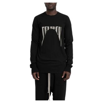 Rick Owens Homme, Tops, Noir, Taille: XL Level LS T-Shirt
