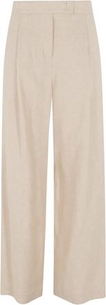 Eleventy Femme, Pantalons, Beige, Taille: 38 FR Pantalone a Vita Alta