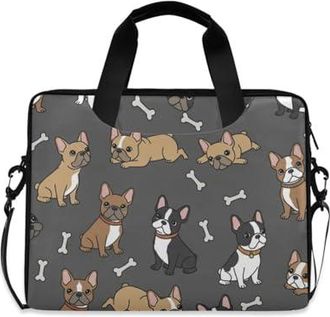 Alaza Sacoche pour ordinateur portable de 40,6 &agrave; 15,6 Motif chat galaxie Noir, Dogs I27510, Taille unique