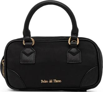 Pedro del Hierro sac &agrave; bandouli&egrave;re zipp&eacute; &agrave; logo - Noir