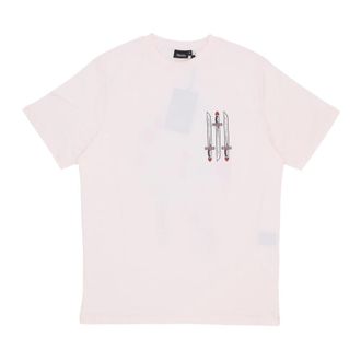 Dolly Noire Outline T-Shirt - - Tops - Herren - Rosa - XL
