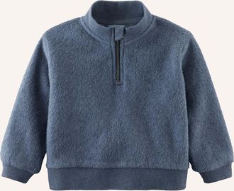 Hessnatur Hessnatur Hessnatur Softfleece Troyer Aus Reiner Bio-Baumwolle blau