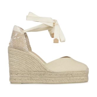 Castaner Femme, Chaussures, Blanc, Taille: 37 EU Chiara Wedge Espadrilles