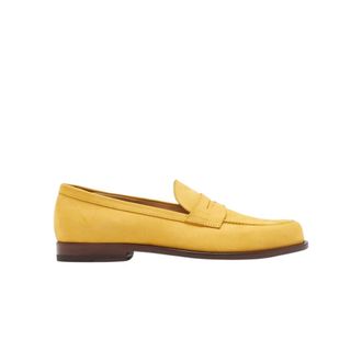 Scarosso Homme, Chaussures, Jaune, Taille: 39 EU Mocassins Penny en Nubuck Jaune